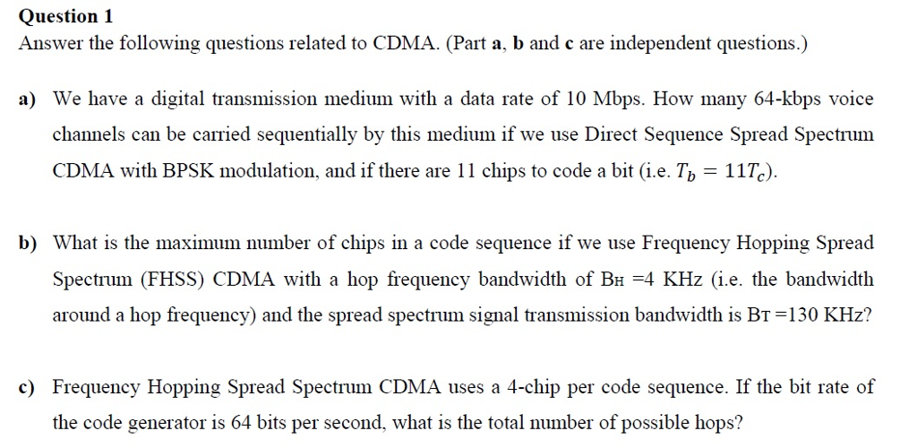 Solved Question 1 Answer the following questions related to | Chegg.com