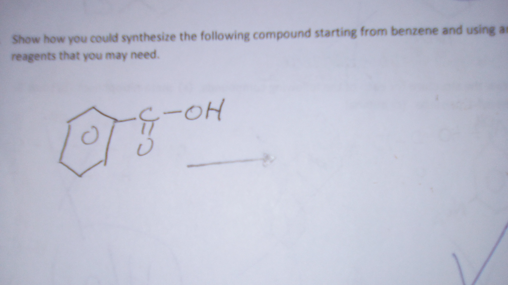 Solved Show how you could synthesize the following compound | Chegg.com