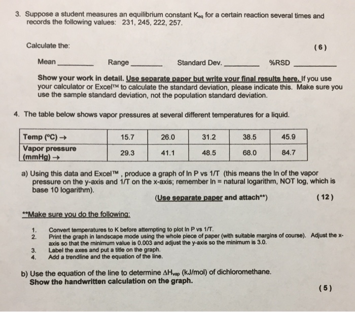 Solved Suppose a student measures an equilibrium constant | Chegg.com