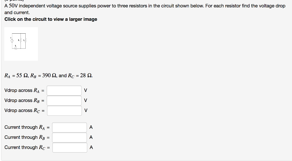 Solved A 50V independent voltage source supplies power to | Chegg.com