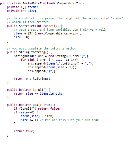 Solved JAVA Need help with remove and contains. If you need | Chegg.com