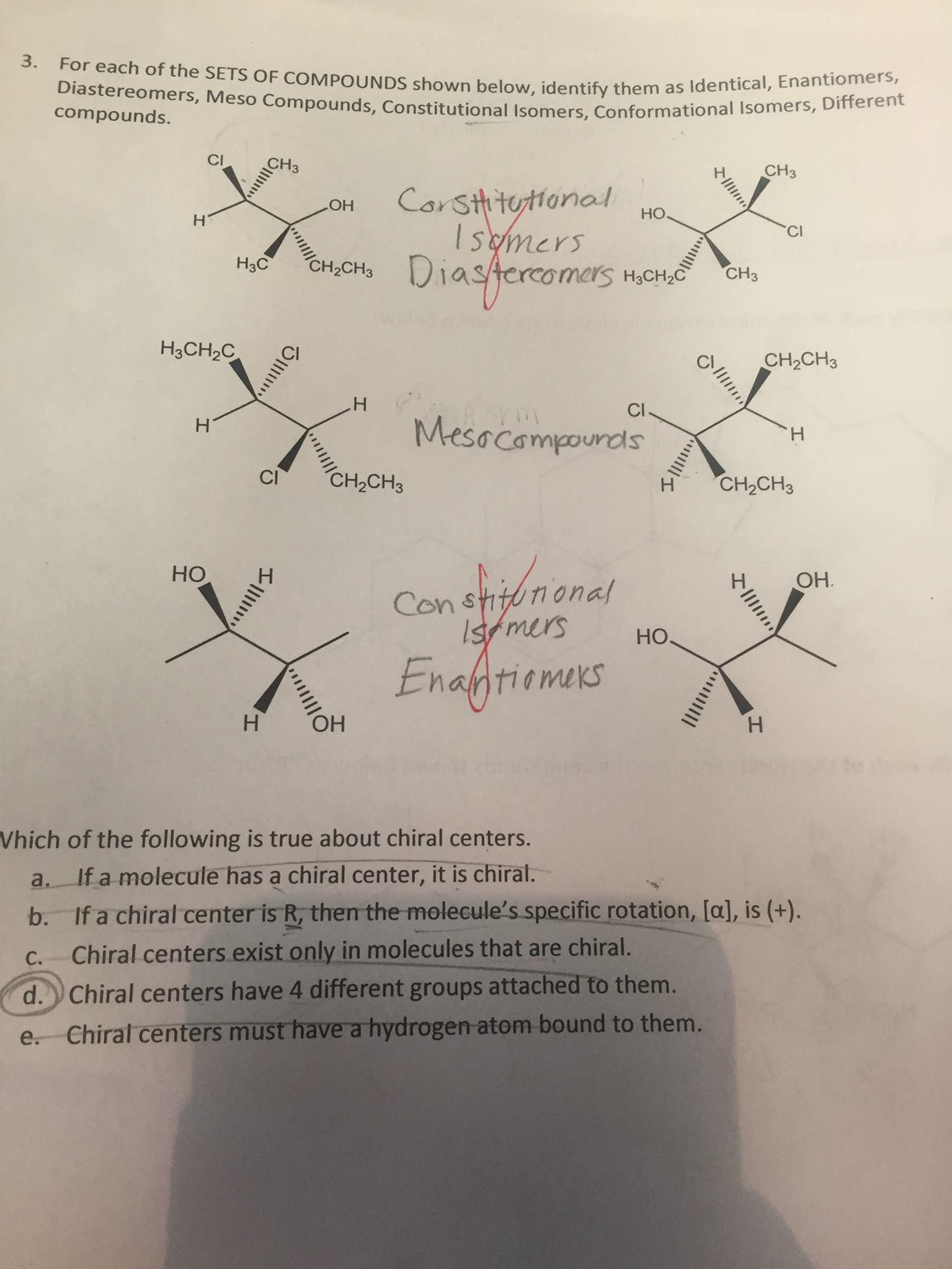Solved Can You Correct My Mistakes Please And Thank You Chegg