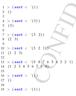 Solved DrRacket problem: Define a function sort which | Chegg.com