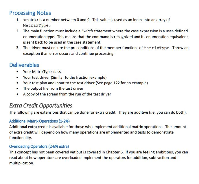Solved Processing Notes 1. | Chegg.com