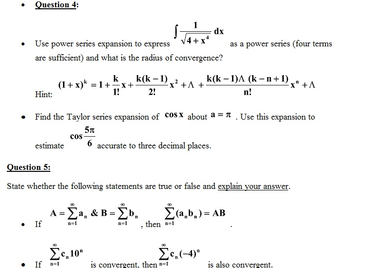 Solved Determine if each of the following sequences | Chegg.com