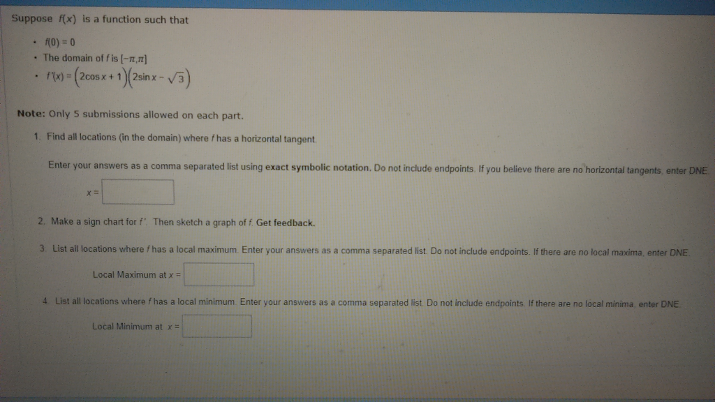 Solved Suppose Fx Is A Function Such That The Domain Of F