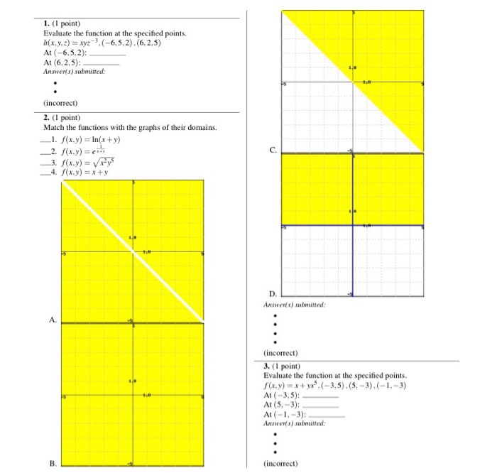 Solved Evaluate The Function At The Specified Points H X