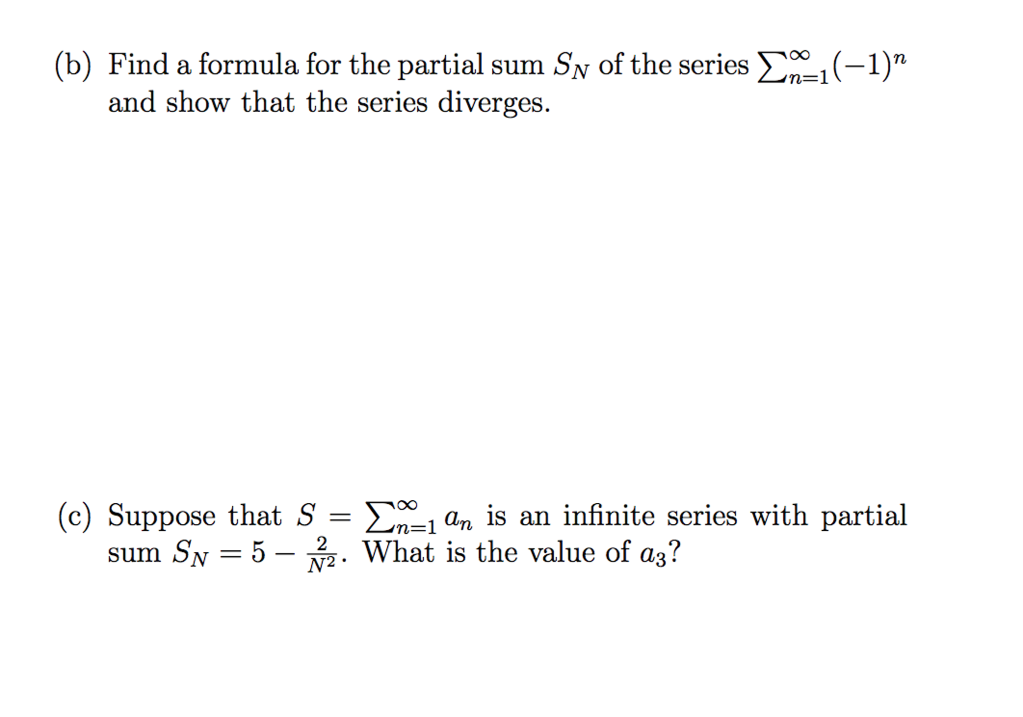 Solved Find a formula for the partial sum of the series S_N | Chegg.com