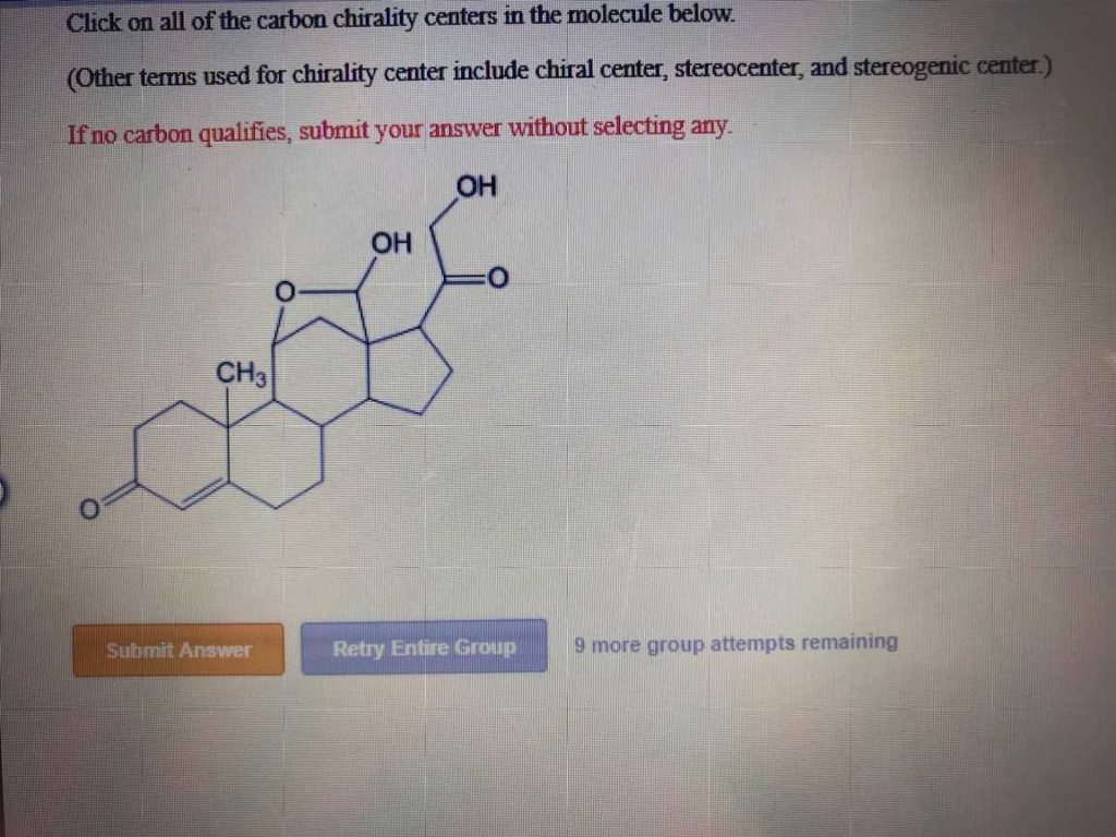 Solved Click on all of the carbon chirality centers in the | Chegg.com