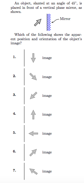 Solved An object, slanted at an angle of 45°, is placed in | Chegg.com
