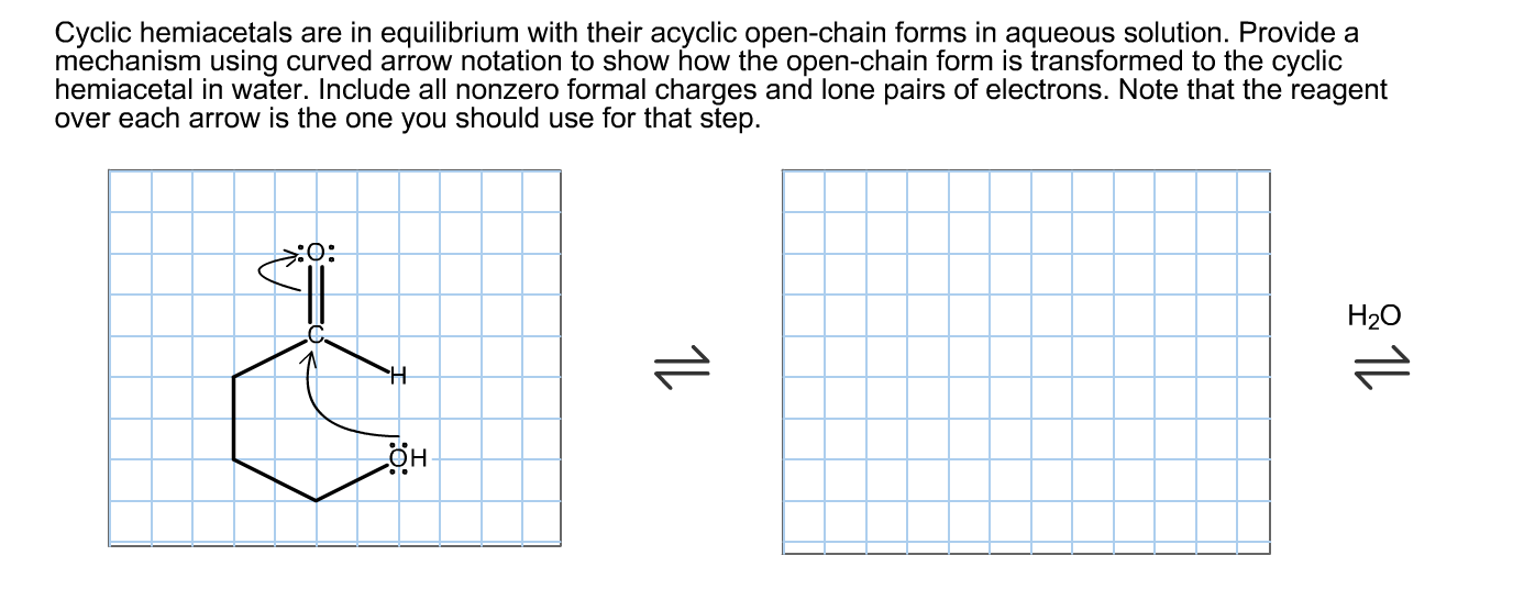 Solved Cyclic hemiacetals are in equilibrium with their | Chegg.com