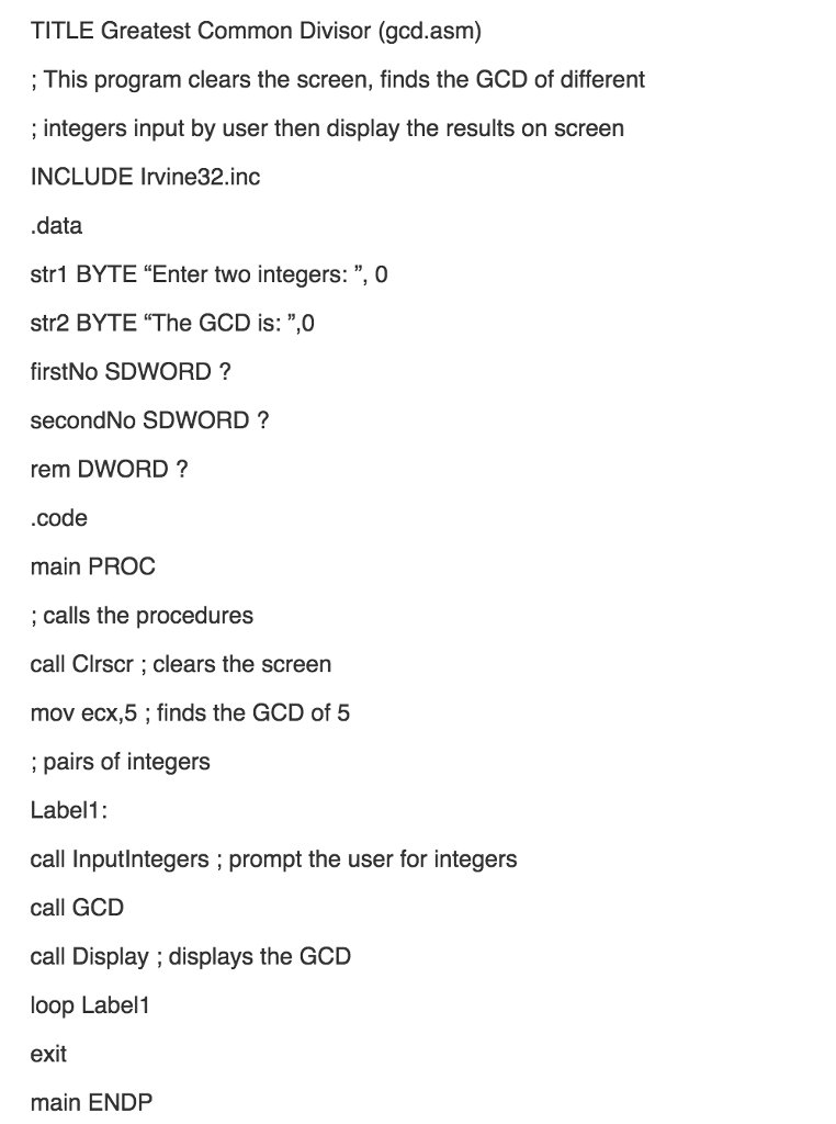 Solved 6. Greatest Common Divisor (GCDO The greatest common | Chegg.com