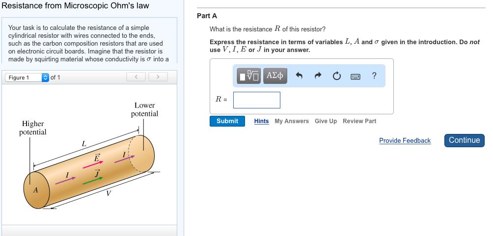 Solved Your task is to calculate the resistance of a simple | Chegg.com