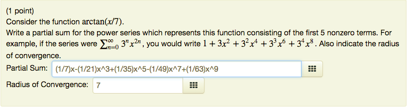 Solved Consider the function arctan(x/7). Write a partial | Chegg.com