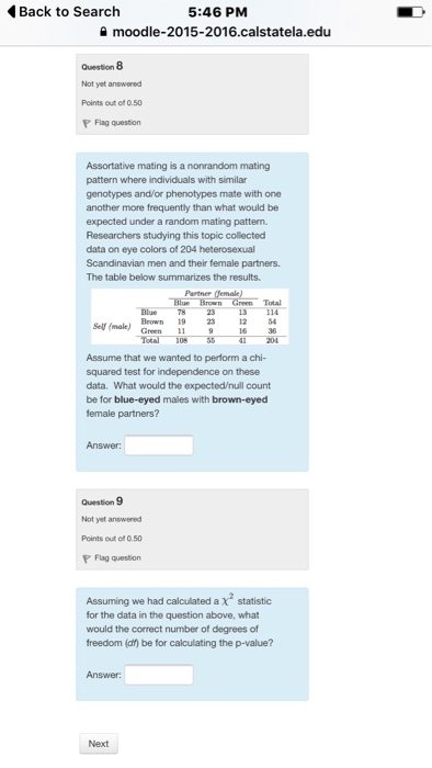 Solved Assortative mating is a nonrandom mating pattern | Chegg.com