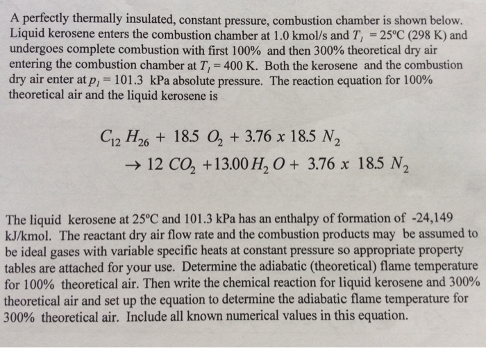 Solved A perfectly thermally insulated, constant pressure, | Chegg.com