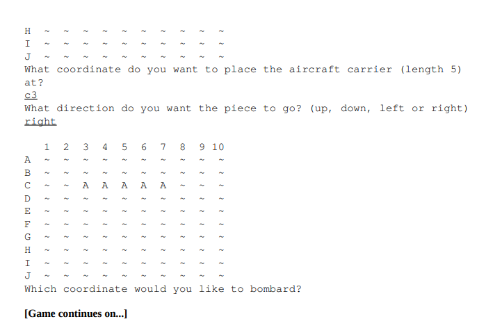 (C++) Battleship problem. Write a code by only C++ | Chegg.com