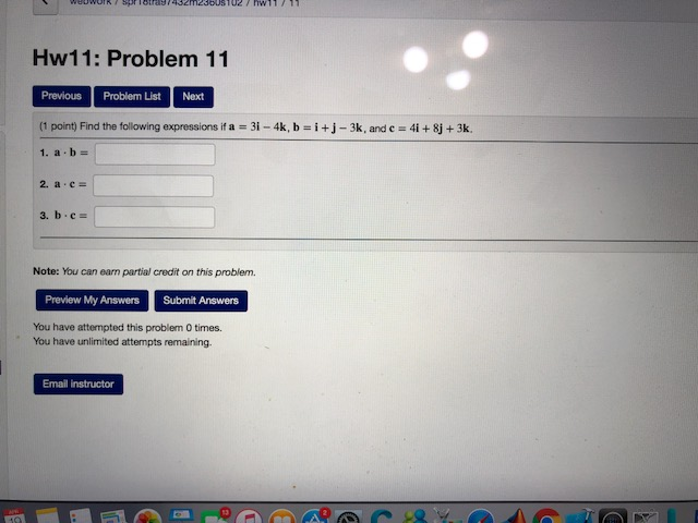 Solved Hw11: Problem 11 Previous Problem List Next (1 point) | Chegg.com