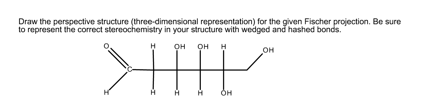 Solved Draw the perspective structure (three-dimensional | Chegg.com