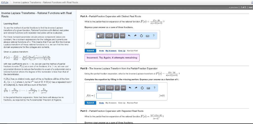 Solved To use the method of partial fractions to find the | Chegg.com