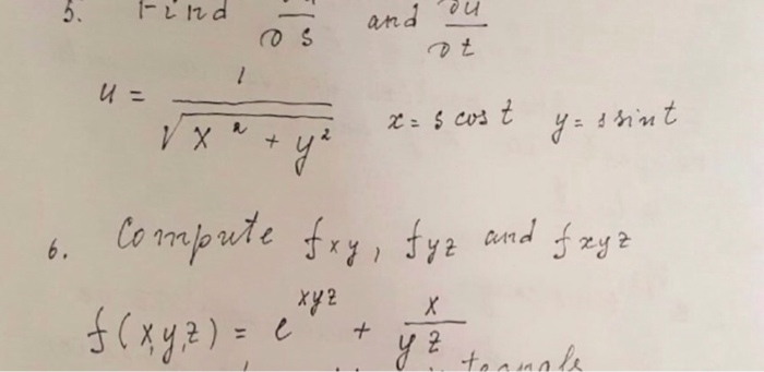 Solved Find du/ds and du/dt u = 1/square root x^2 + y^2 x = | Chegg.com