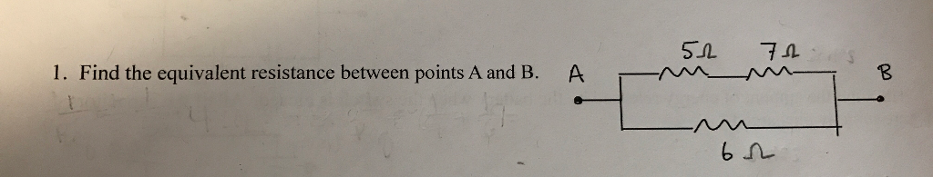 Solved Find the equivalent resistance between points A and | Chegg.com