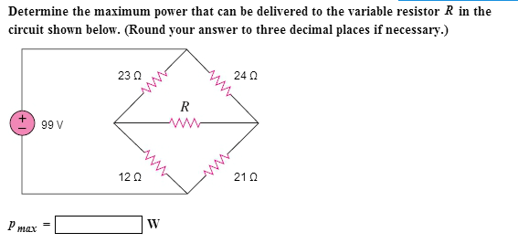Solved Determine the maximum power that can be delivered to | Chegg.com