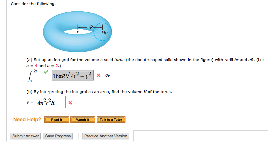 Solved Consider the following. (a) Set up an integral for | Chegg.com