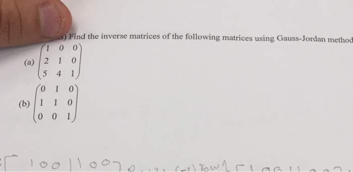 Solved Find the inverse matrices of the following matrices | Chegg.com
