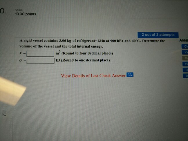 Solved O. value 10.00 points 2 out of 3 attempts Assis A | Chegg.com