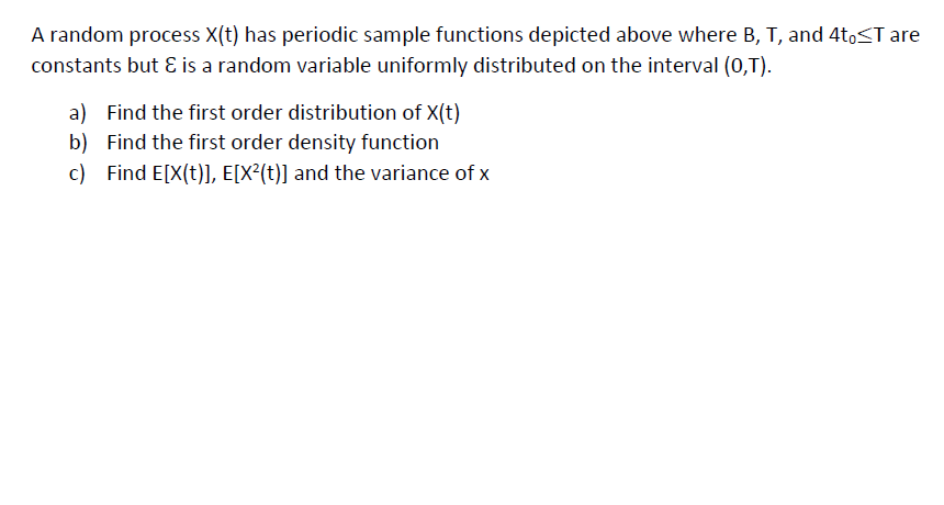 Solved A random process X(t) has periodic sample functions | Chegg.com