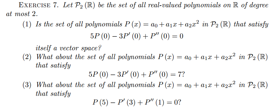 Solved Let p2 (R) be The set of all real-valued polynomials | Chegg.com