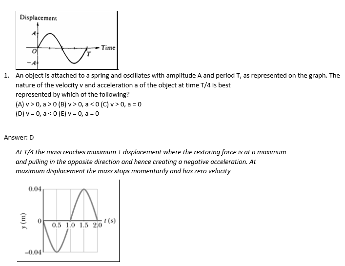 Solved How to determine acceleration and velocity given time | Chegg.com