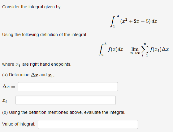 Solved Consider the integral given by Using the following | Chegg.com