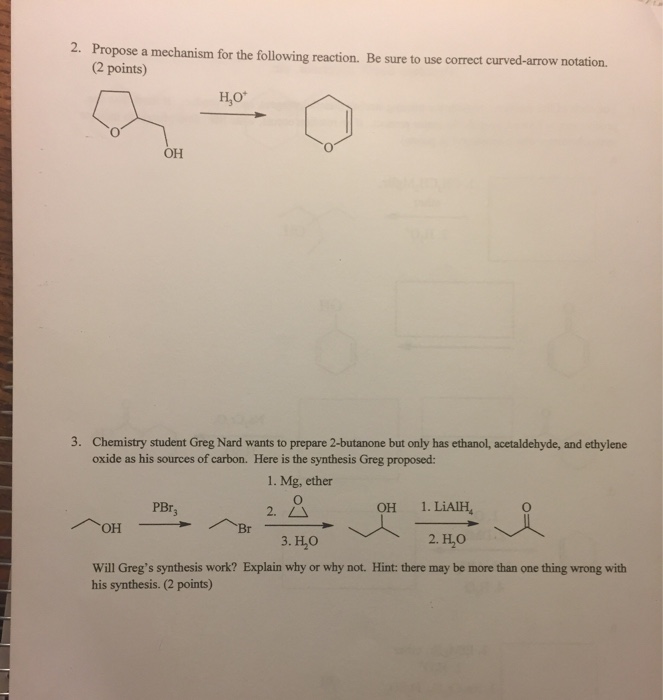 Solved Propose a mechanism for the following reaction. Be | Chegg.com