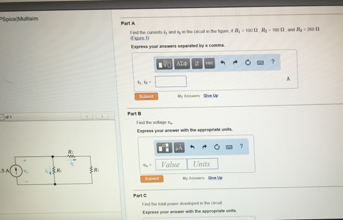 Solved Find the currents i1 and i2 in the circuit in the | Chegg.com