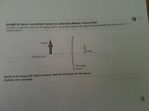 Solved An object is placed in front of a converging mirror. | Chegg.com
