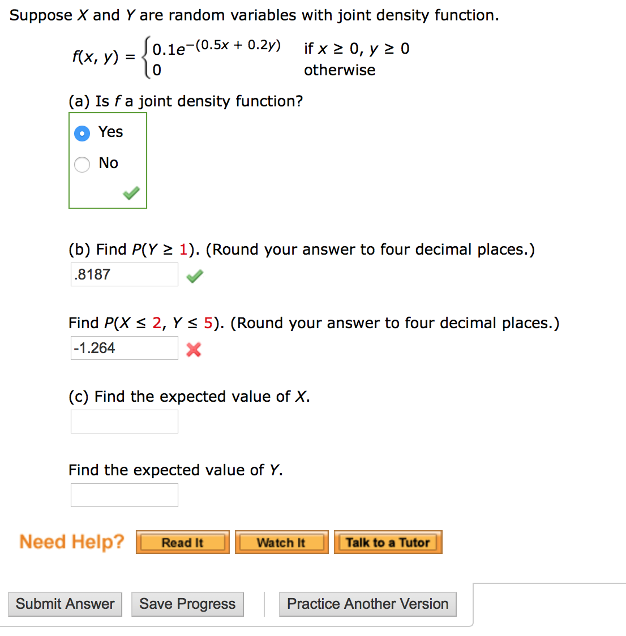 Solved Suppose X and Y are random variables with joint | Chegg.com