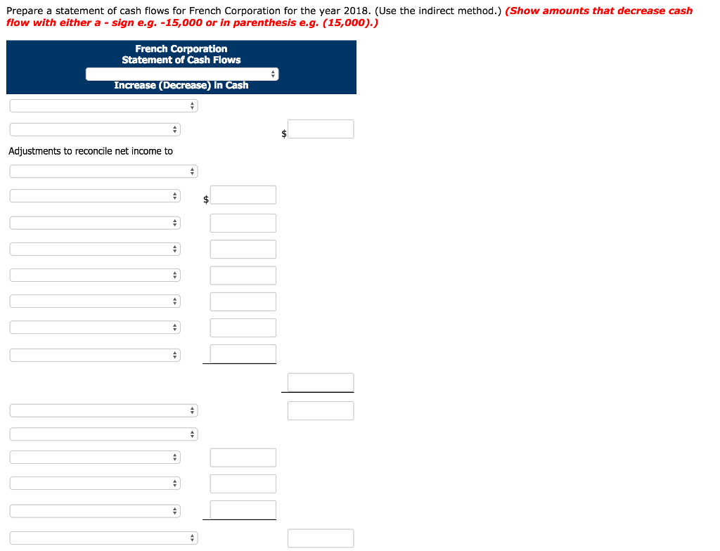 Solved The following information is taken from French | Chegg.com