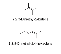 Solved The two compounds 2,3-dimethyl-2-butene (7) and | Chegg.com