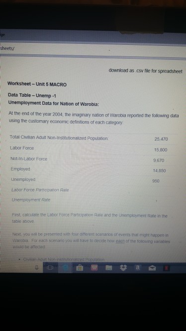 Solved sheets/ download as csv file for spreadsheet | Chegg.com