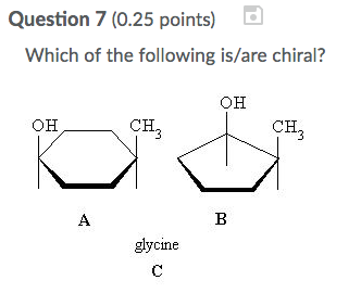 Solved Question 7 (0.25 points) Which of the following | Chegg.com