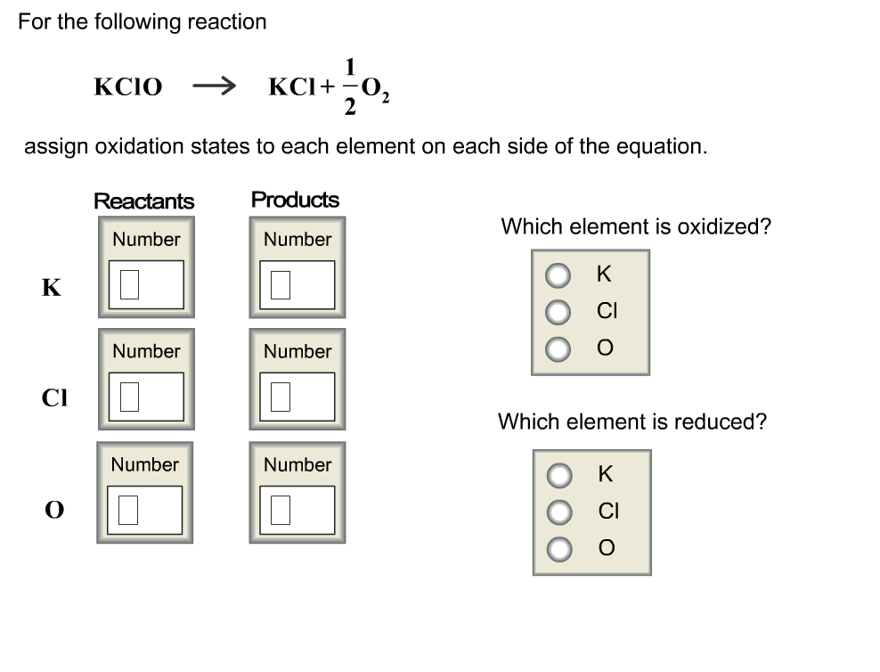 Solved For the following reaction KCIO right arrow KCI + 1/2 | Chegg.com
