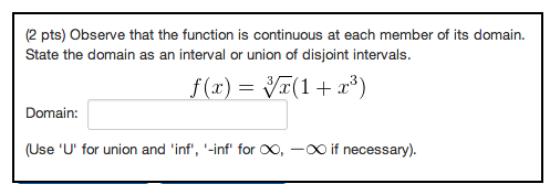 Solved Observe that the function is continuous at each | Chegg.com