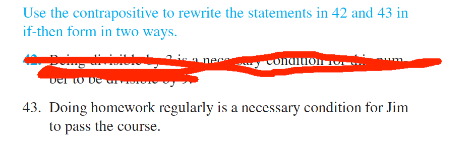 Solved Rewrite the statements in 4 in if-then form. | Chegg.com