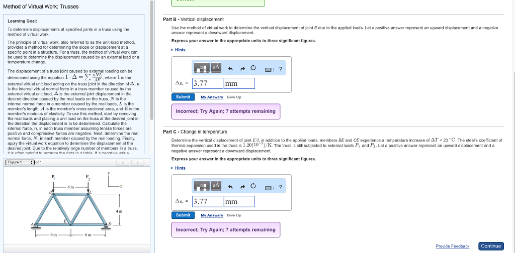 Method of Virtual Work: Trusses The cross-sectional | Chegg.com