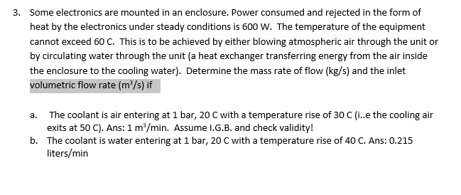 Solved Need to be answered with Given, Find, Assumptions and | Chegg.com