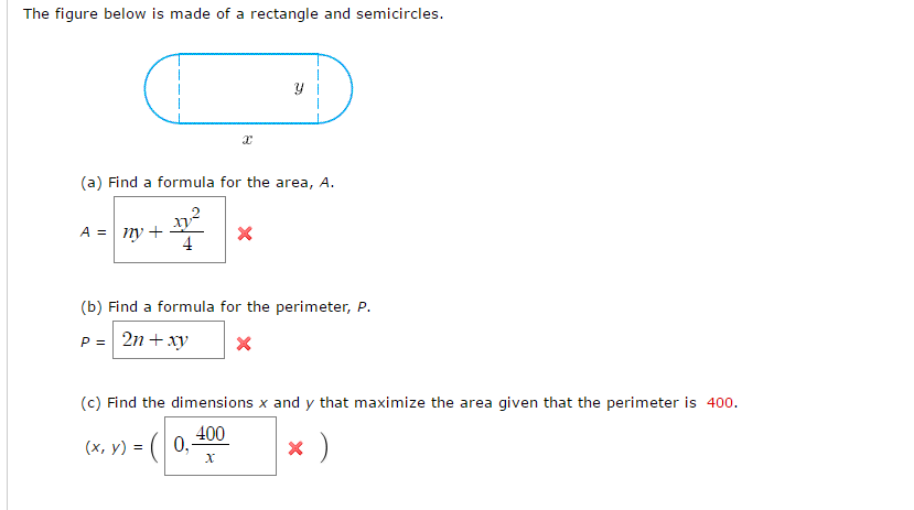 Solved The figure below is made of a rectangle and | Chegg.com