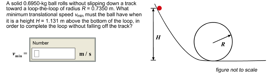 Solved A solid 0.6950-kg ball rolls without slipping down a | Chegg.com