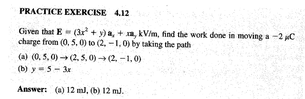 Solved PRACTICE EXERCISE 4.12 Given that E = (3x2 + y)a, + | Chegg.com Solved PRACTICE EXERCISE 4.12 Given that E = (3x2 + y)a, + | Chegg.com